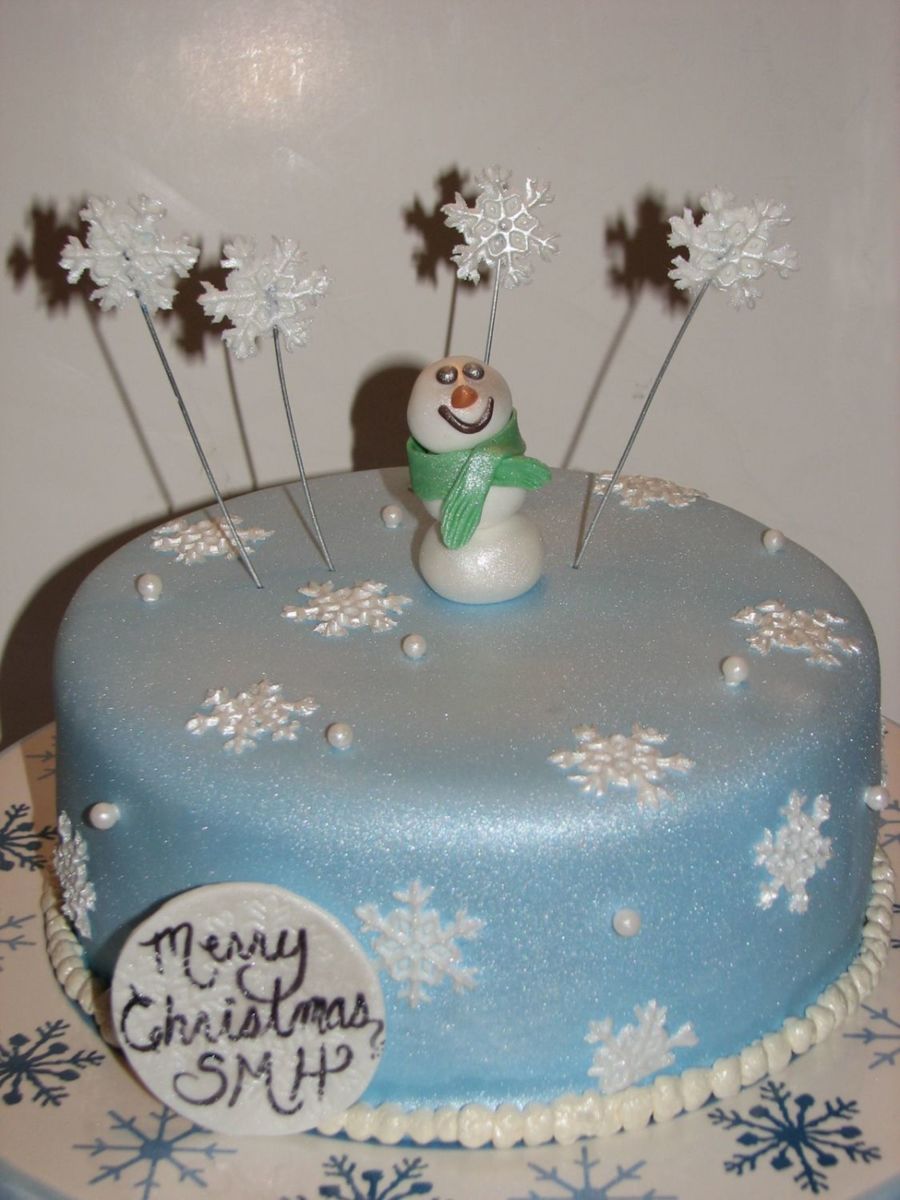 Snowflake Cake - CakeCentral.com