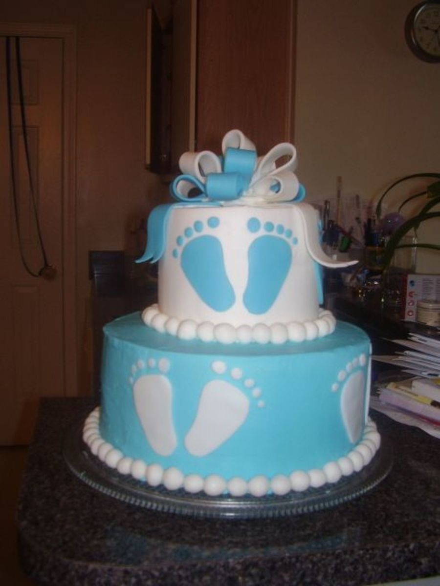 Baby Feet Cake - CakeCentral.com