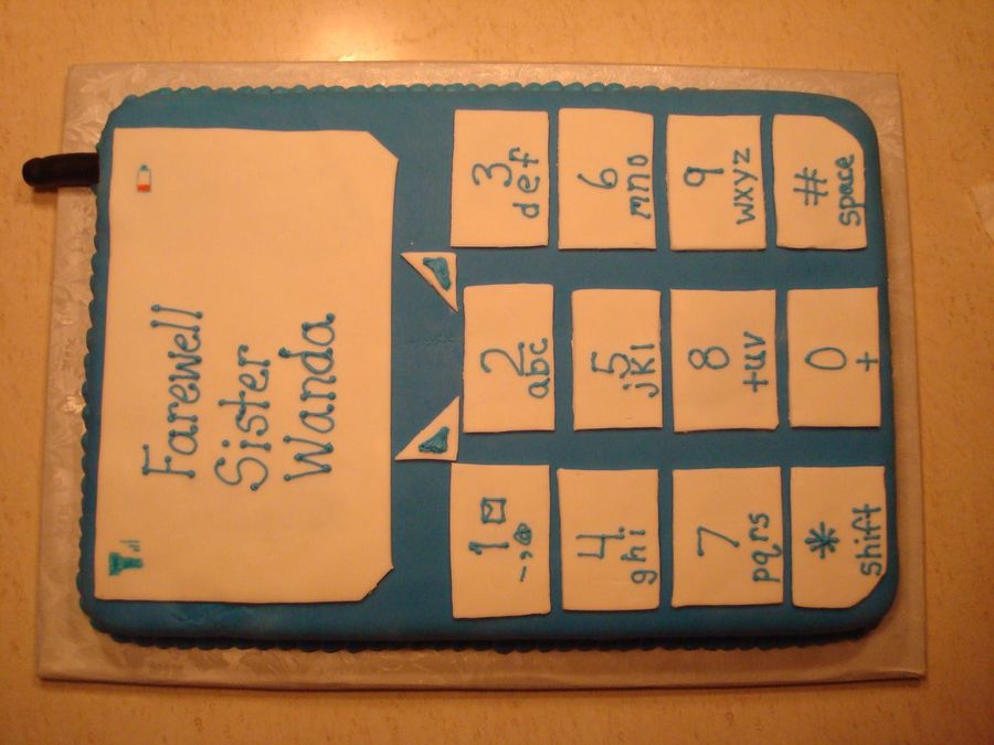 Cell Phone Cake - CakeCentral.com