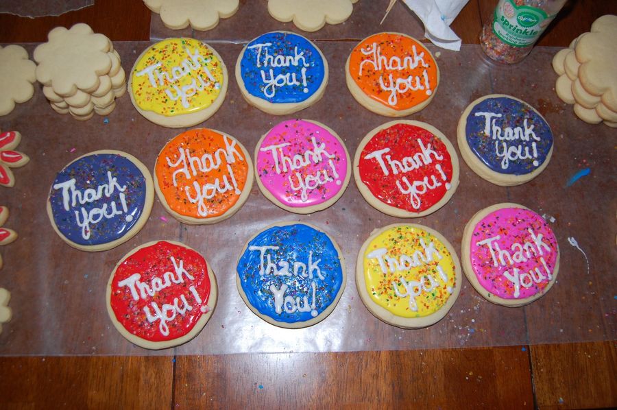 Thank You Cookies - CakeCentral.com