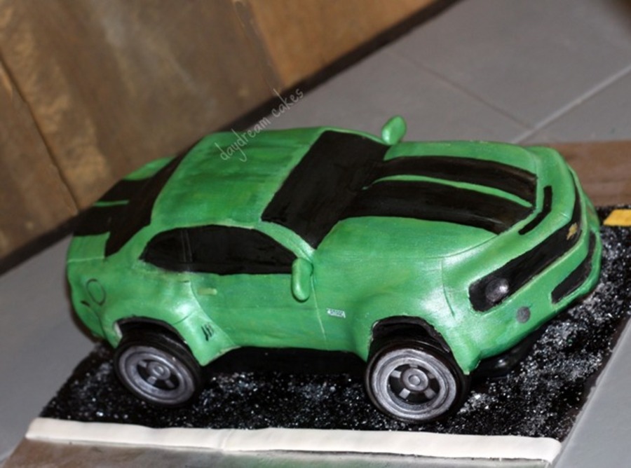 Green Chevy Camaro - CakeCentral.com