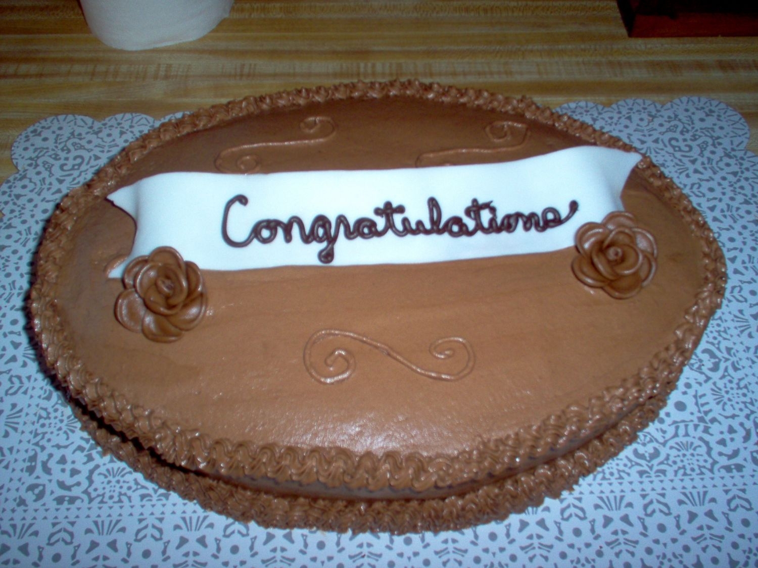 Tai Chi Congratulations Cake - CakeCentral.com
