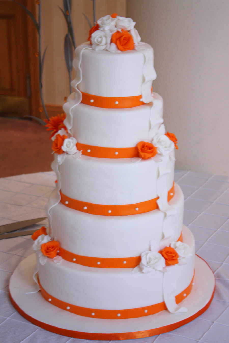 Orange Wedding Cake - CakeCentral.com