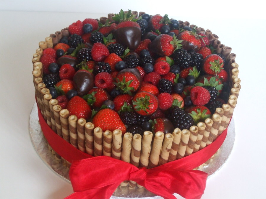 Fresh Fruit "basket" - CakeCentral.com