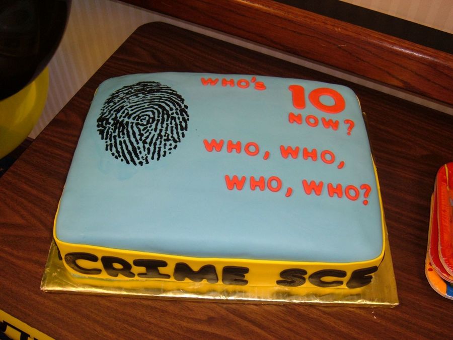 Crime Scene Cake - CakeCentral.com