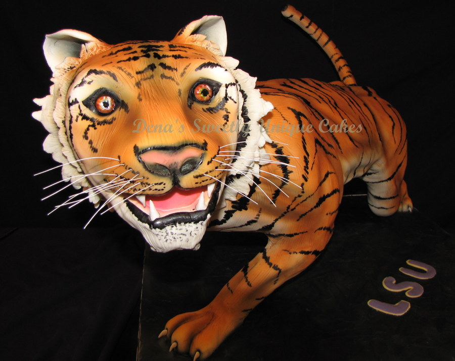3D Tiger Cake - CakeCentral.com