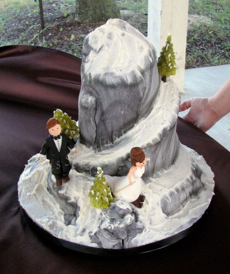 Ski Mountain Groom's Cake - CakeCentral.com