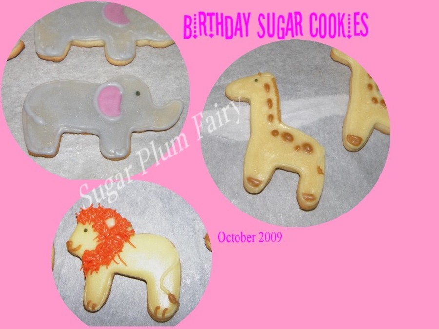 Zoo Themed Sugar Cookies - CakeCentral.com