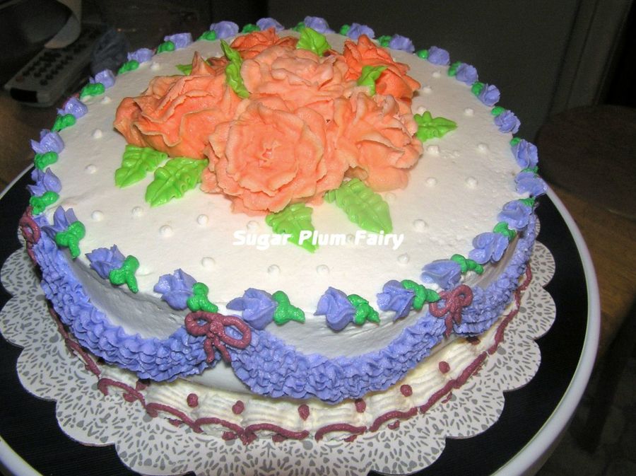 Wilton Course 1 Final Cake - CakeCentral.com