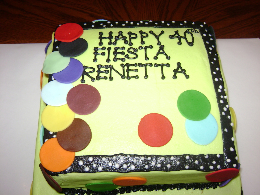 Fiestaware Cake - CakeCentral.com