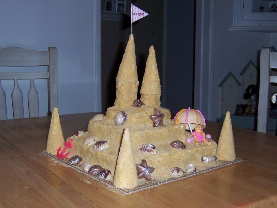 Sandcastle Baby Shower - CakeCentral.com