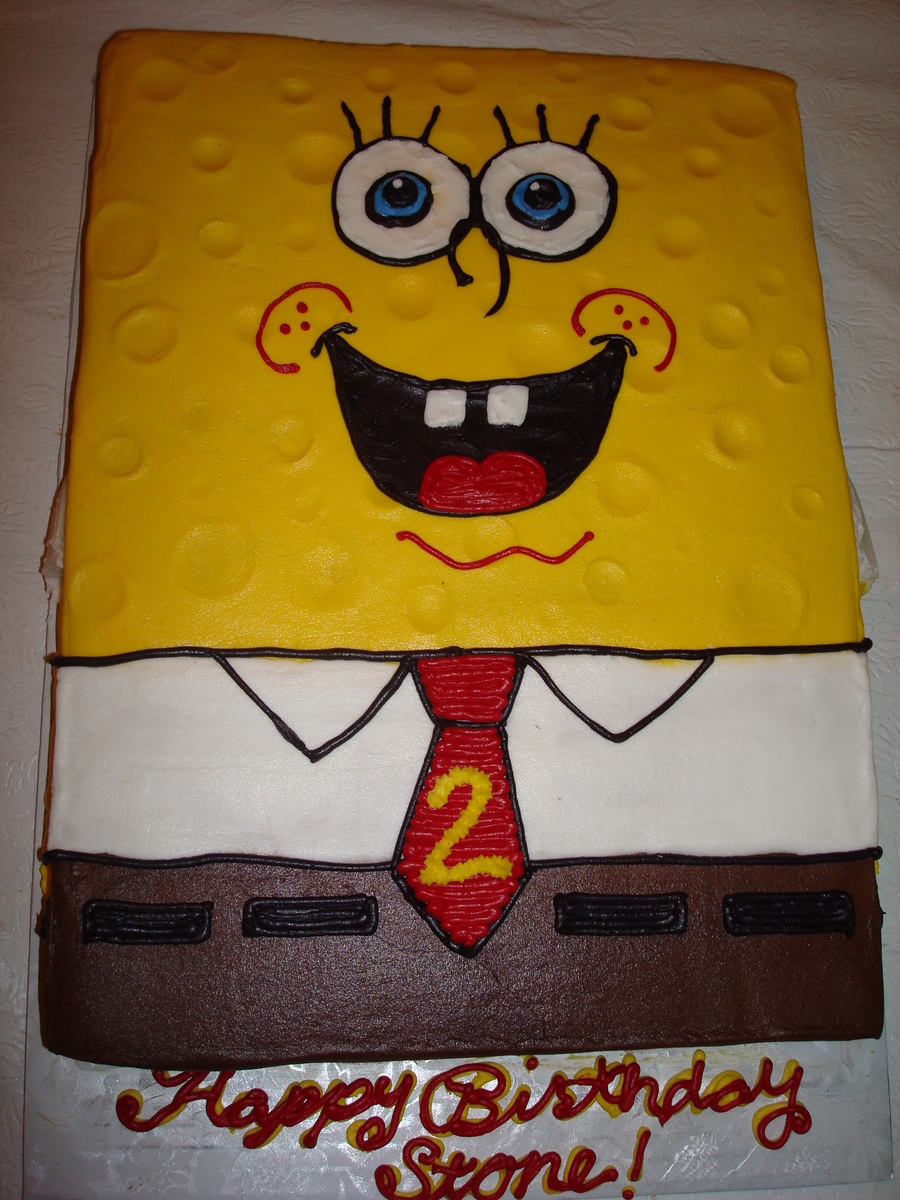 Spongebob Cake - CakeCentral.com