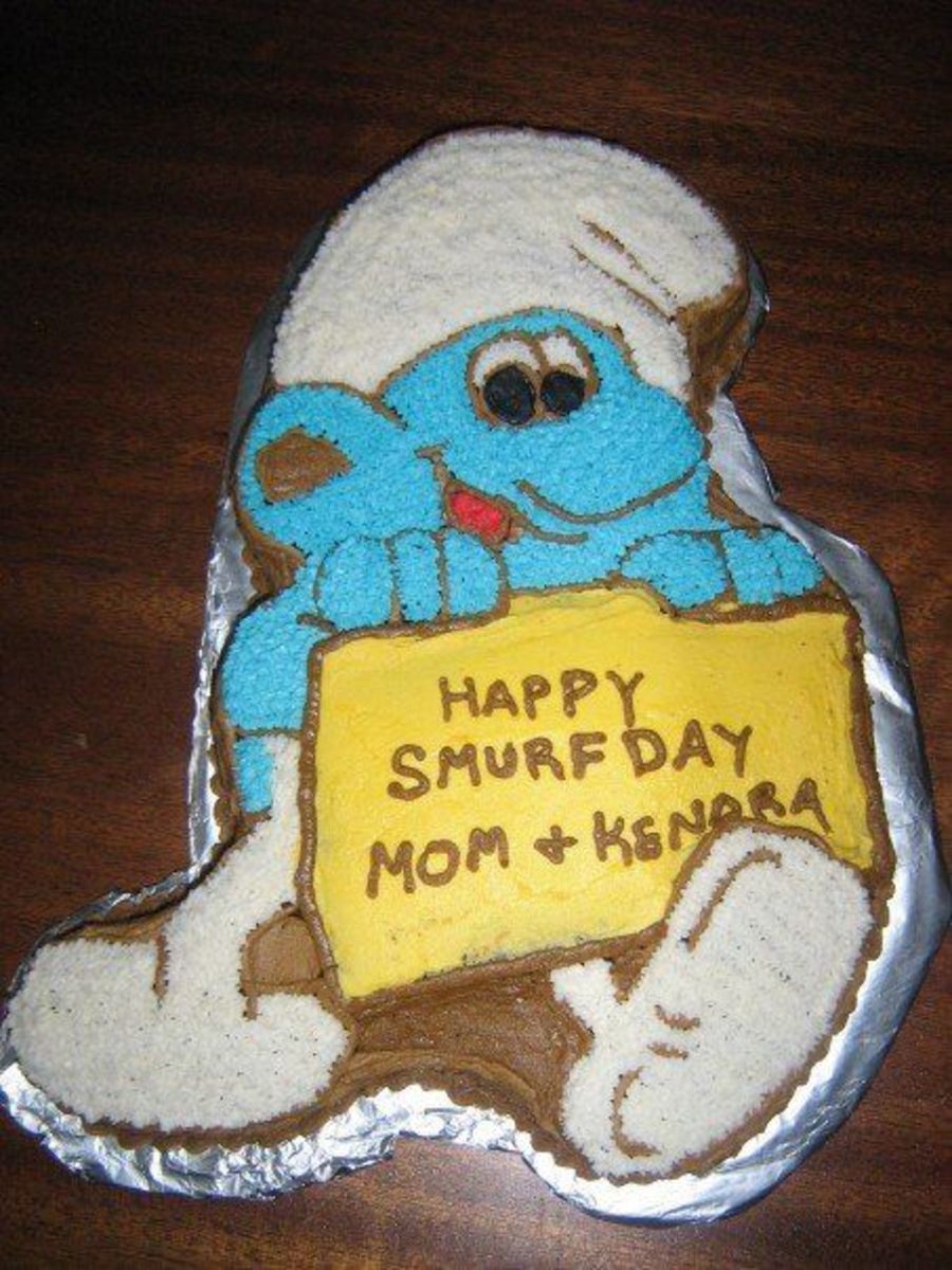 Smurf Cake - CakeCentral.com