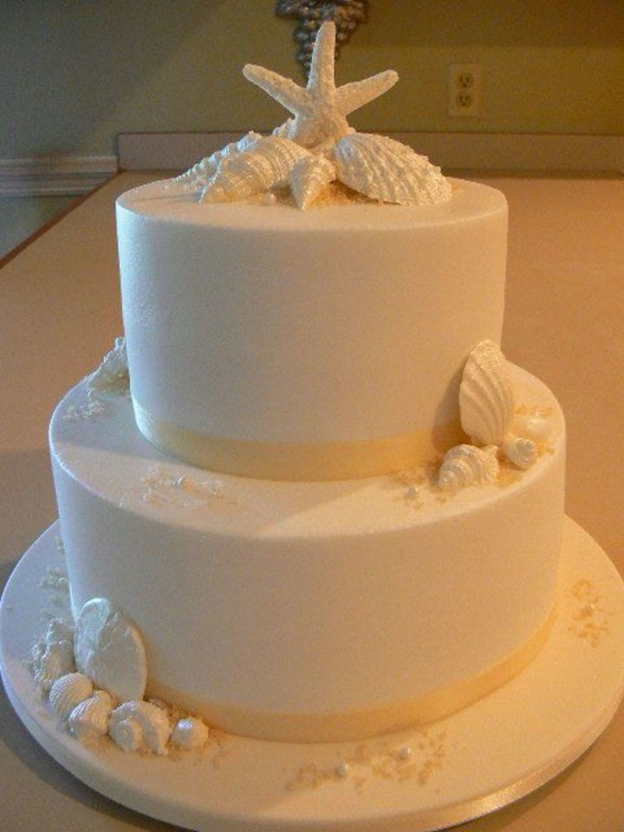 Seashell Wedding Cake - CakeCentral.com