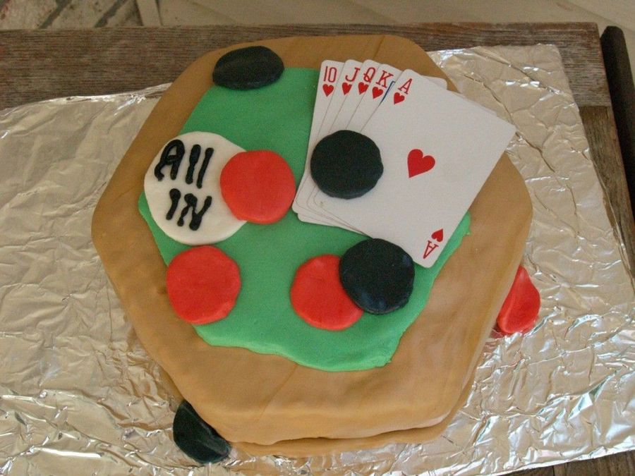 Poker Table Cake - CakeCentral.com