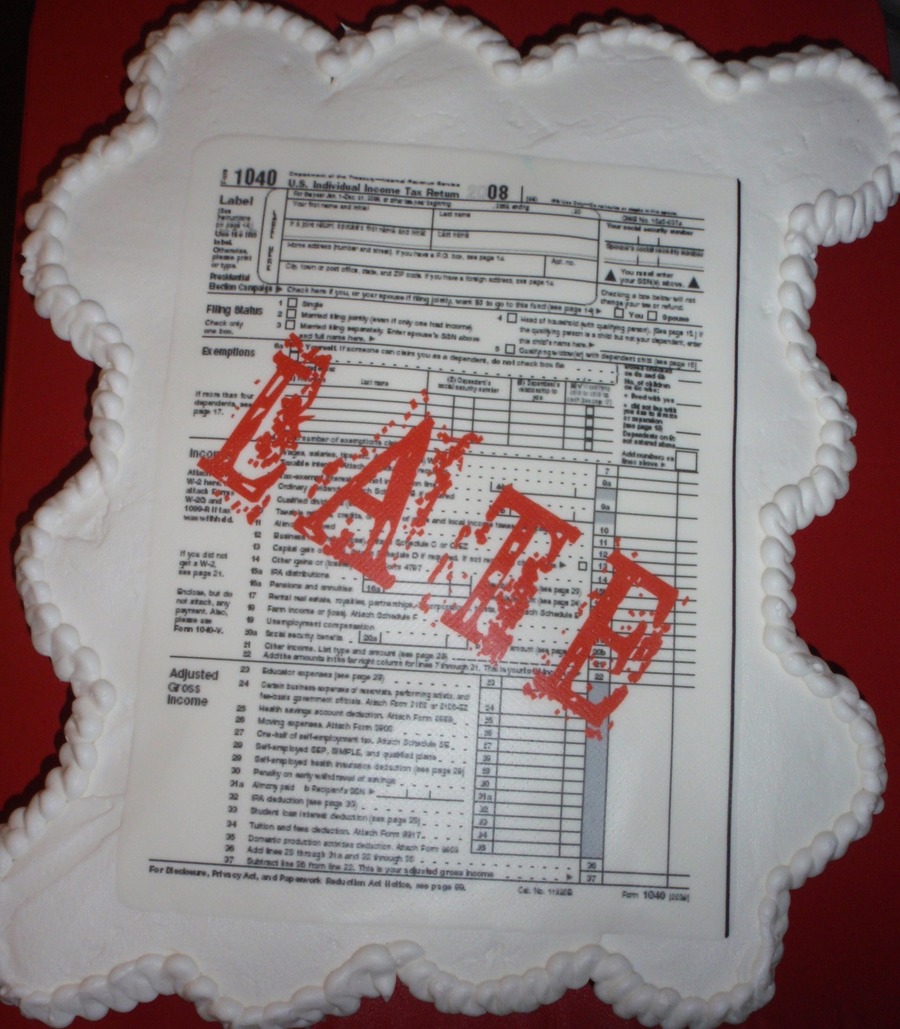 End Of Tax Season - CakeCentral.com