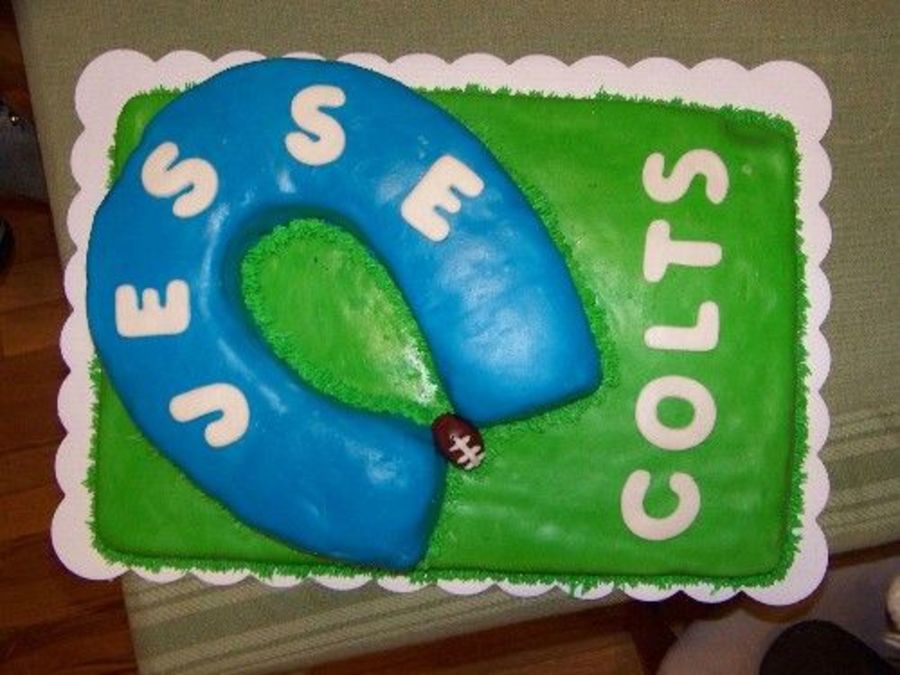 Colts Birthday Cake - CakeCentral.com