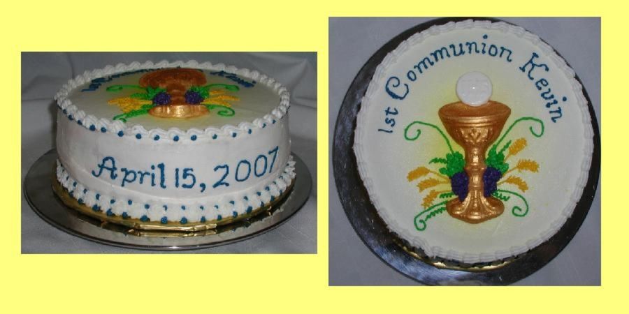1St Communion Torte Cake Buttercream - CakeCentral.com