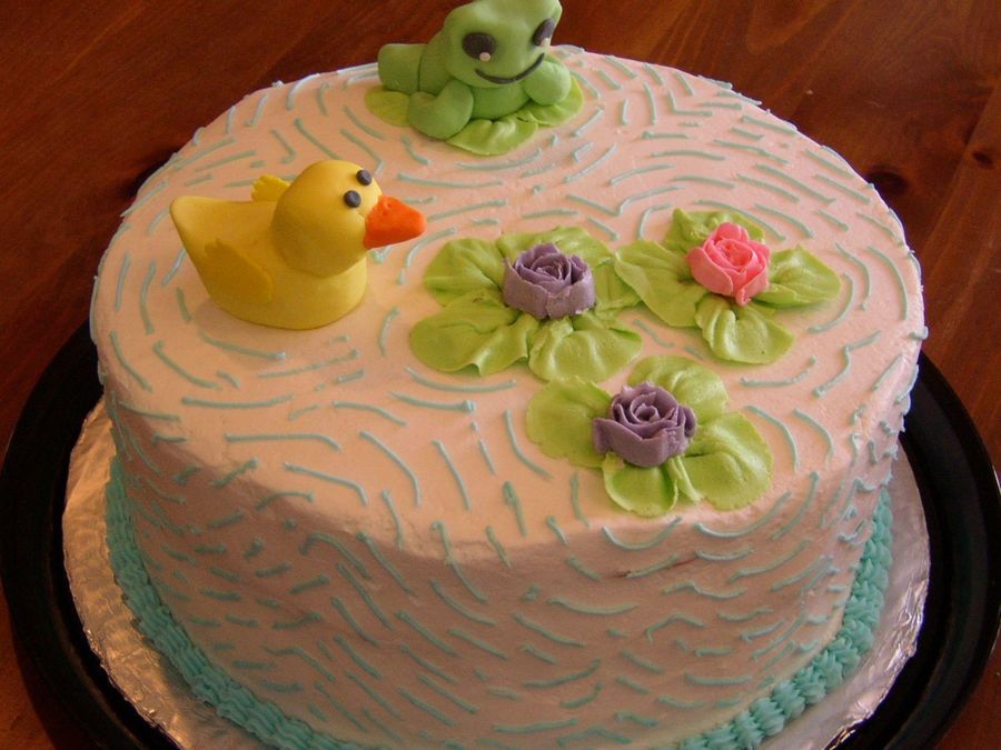 Baby Shower Lily Pad - CakeCentral.com