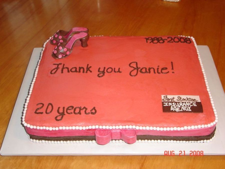 Thank You - 20 Years - CakeCentral.com