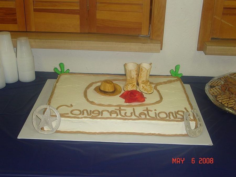 Cowboy Graduation - CakeCentral.com