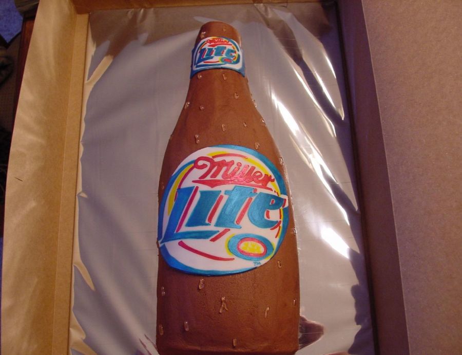 Miller Lite Cake - CakeCentral.com