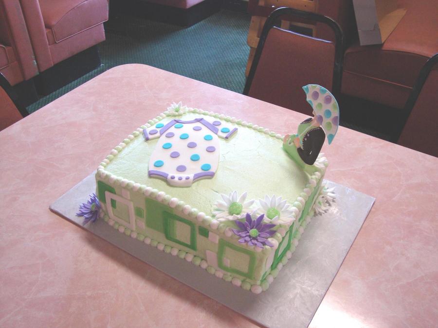 Mod Mom Baby Shower Cake - CakeCentral.com