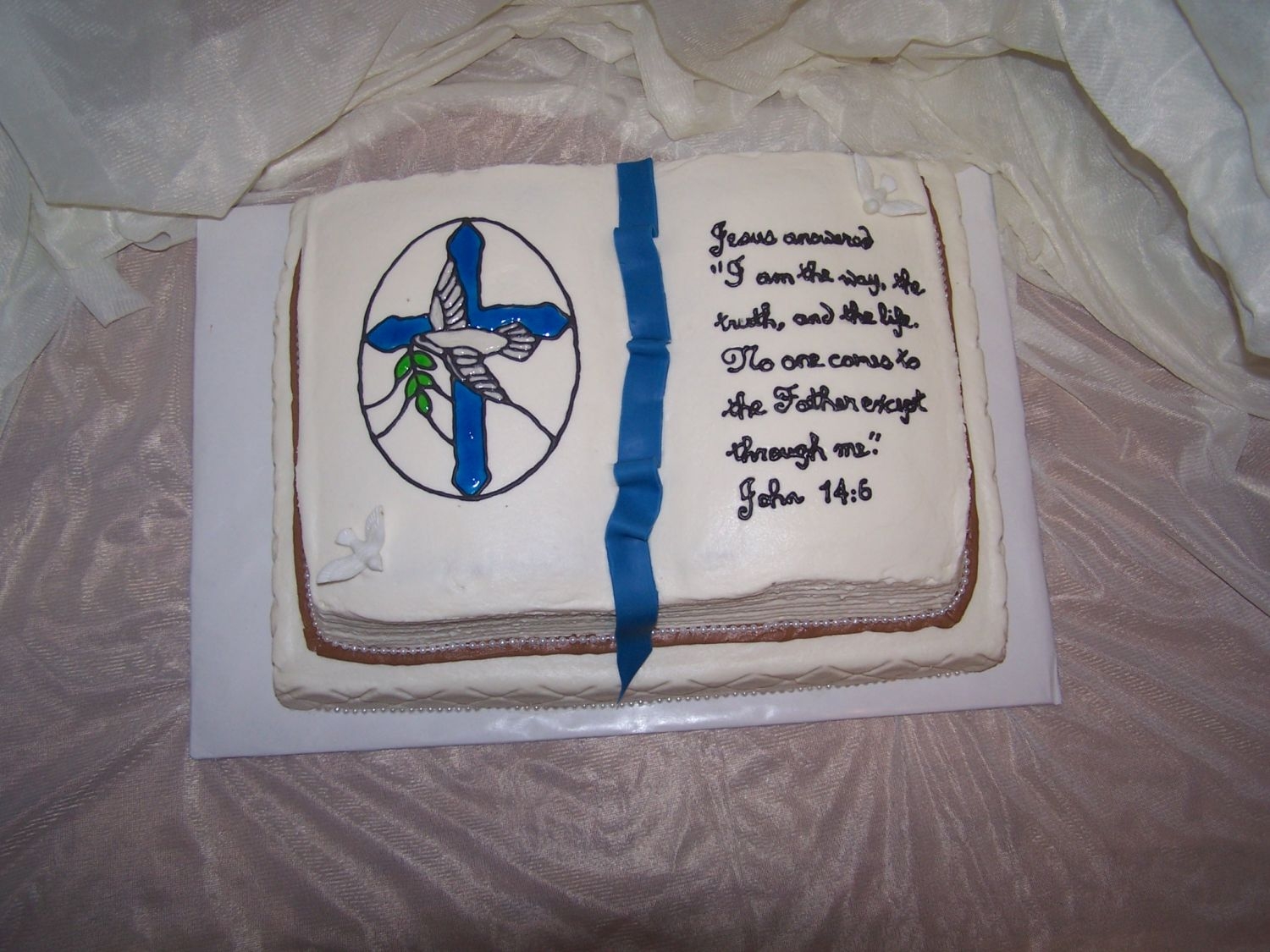 Funeral Reception Cake - CakeCentral.com