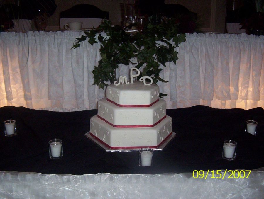 Hexagon Wedding Cake - CakeCentral.com