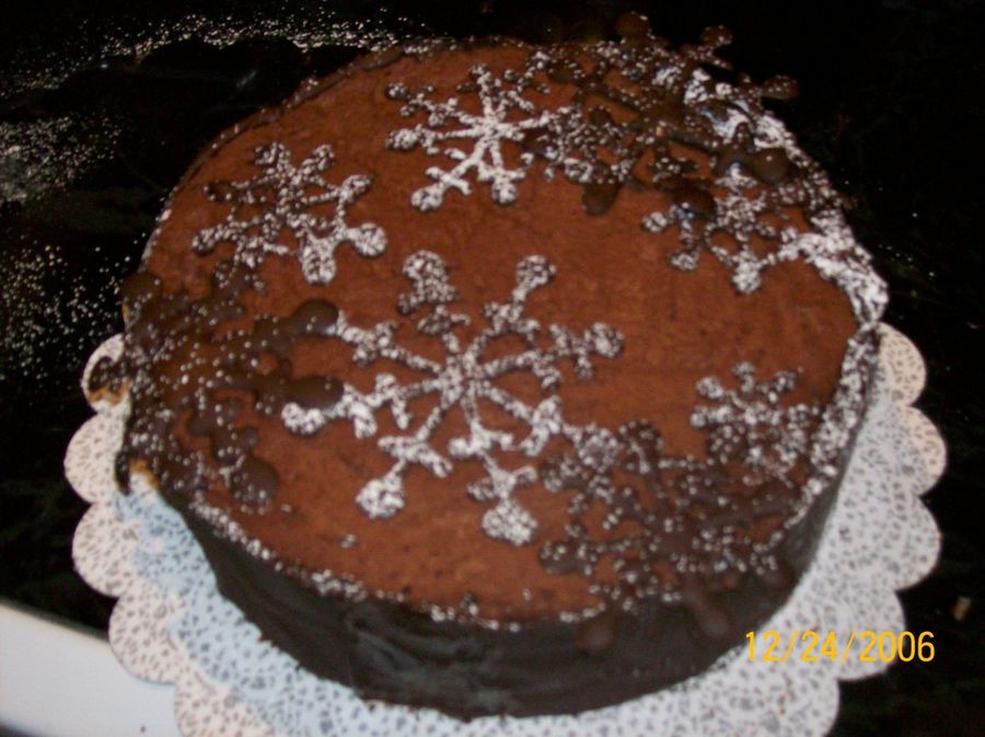 Chocolate Snowflake - CakeCentral.com