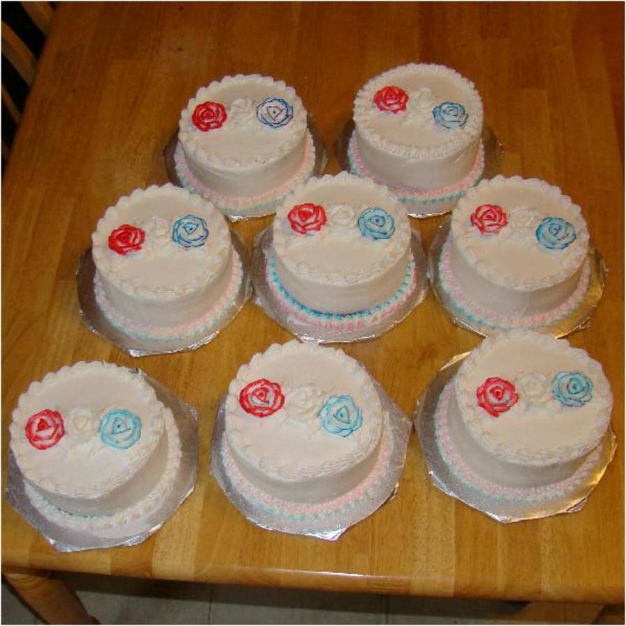 Red White Blue Rose Cakes - CakeCentral.com