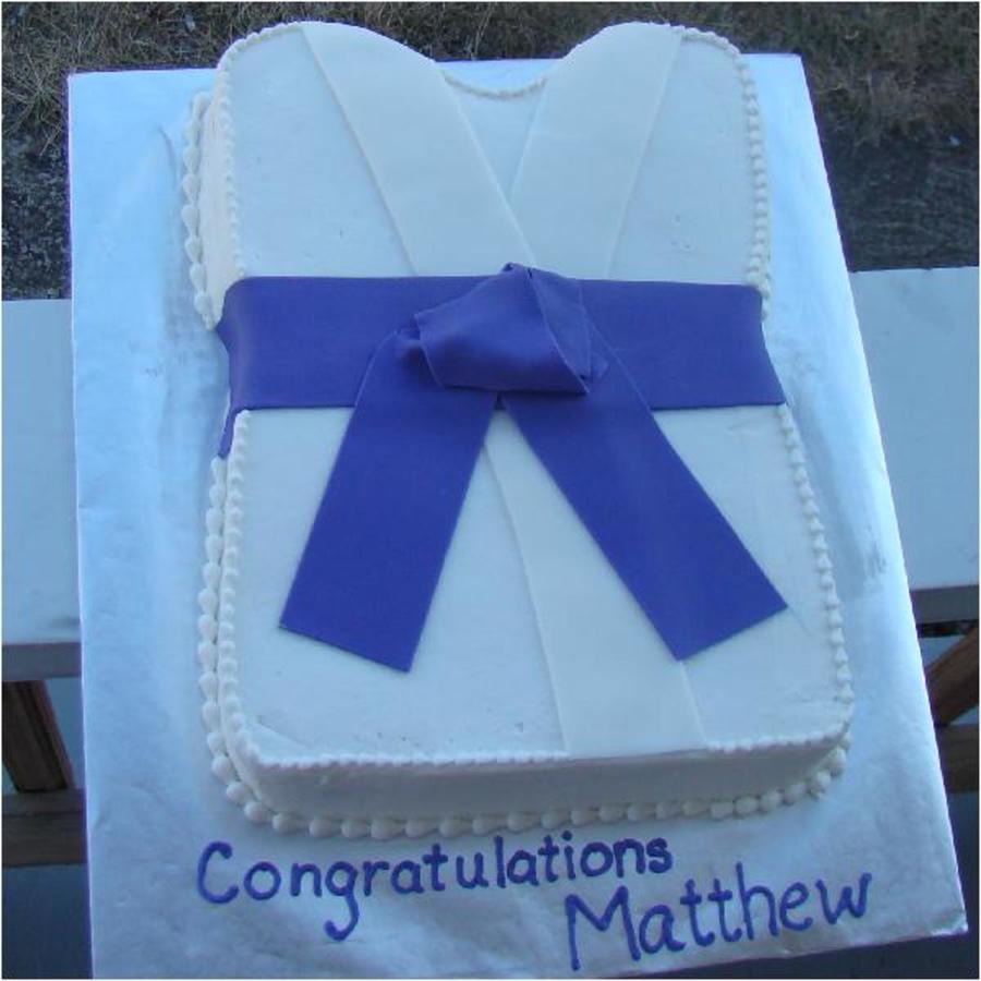 Karate Gi Cake - CakeCentral.com