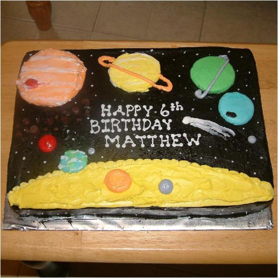 Solar System Cake - CakeCentral.com