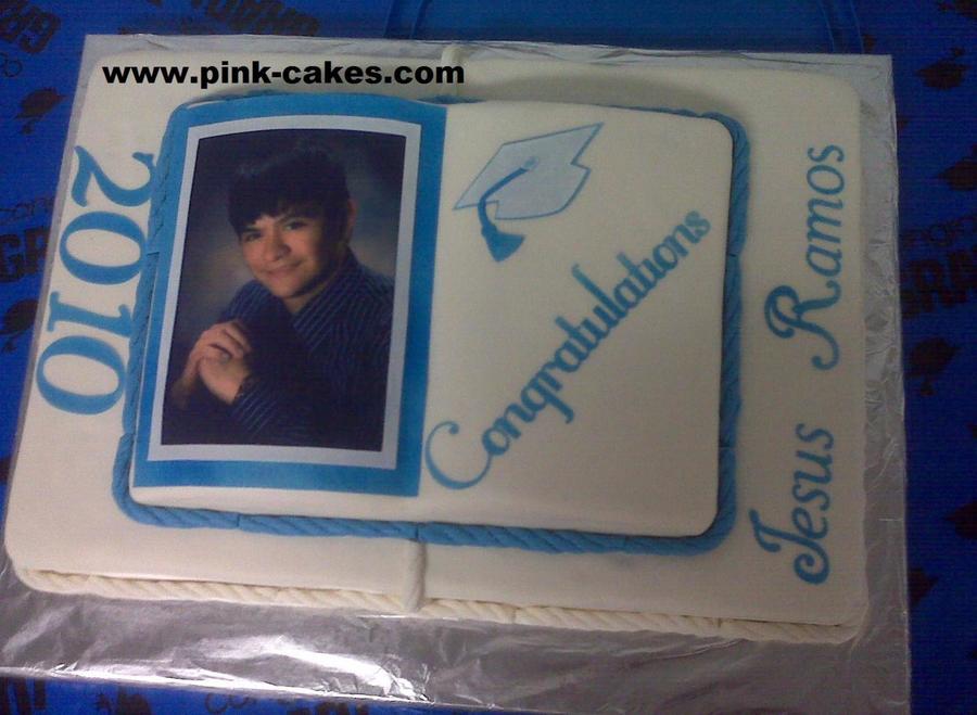All Edible Graduation Cake - CakeCentral.com