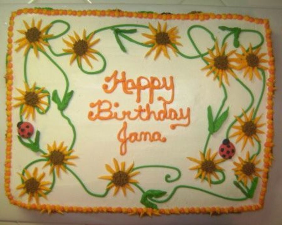 Jana Sunflower - CakeCentral.com