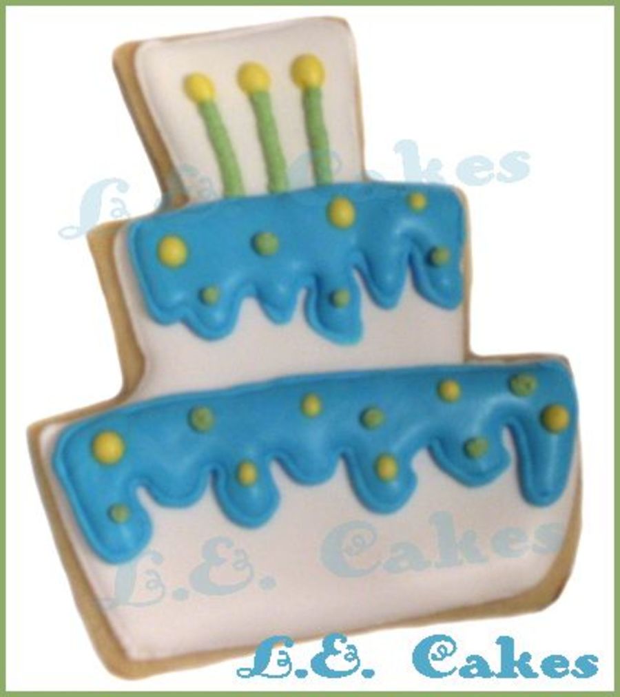 Whimsical Birthday Cookie - CakeCentral.com