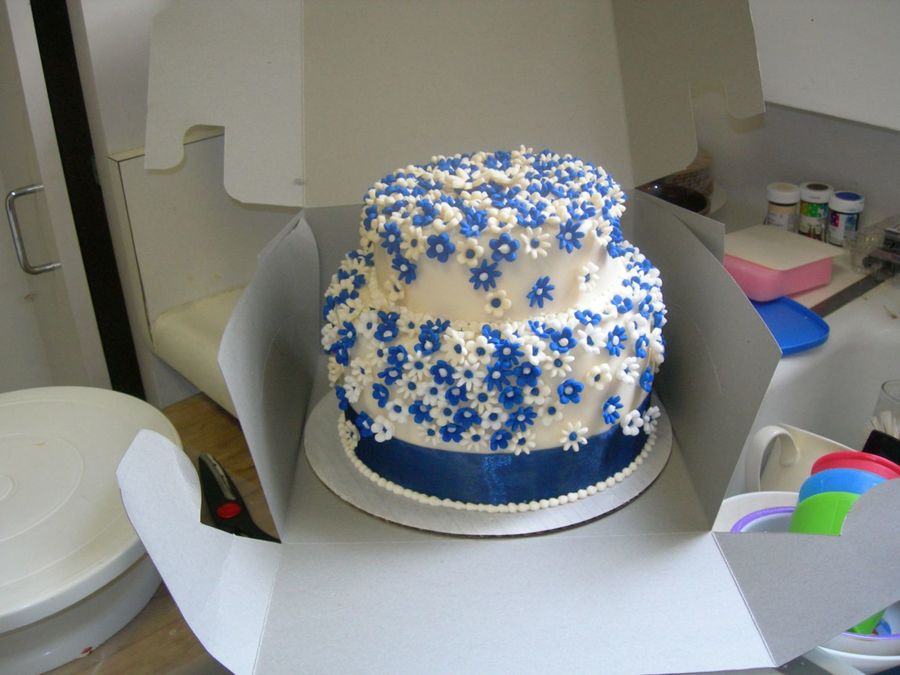 Sample Wedding Cake - CakeCentral.com