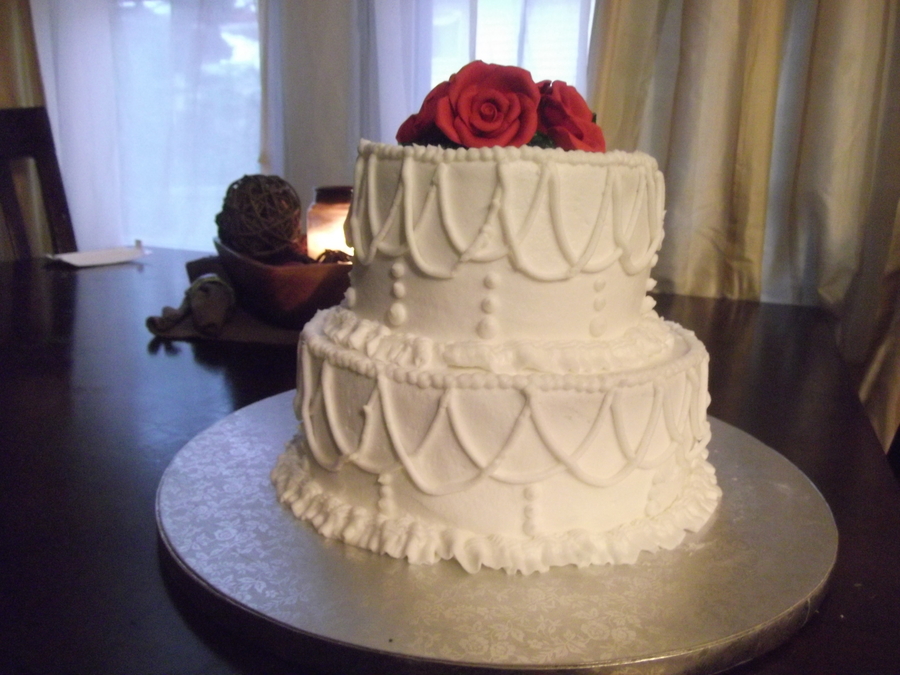 Traditional Wedding Cake - CakeCentral.com