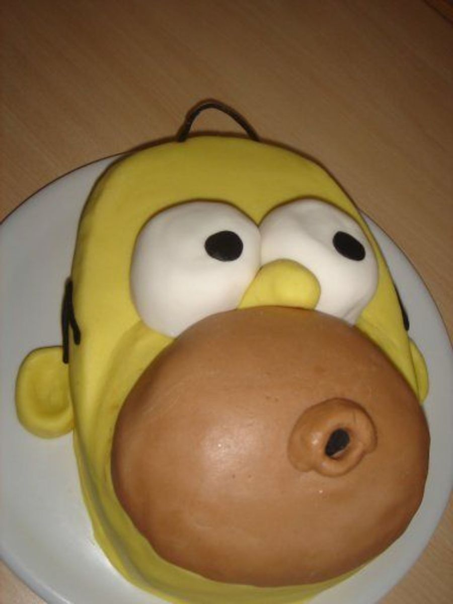 Homer Simpson Cake - CakeCentral.com