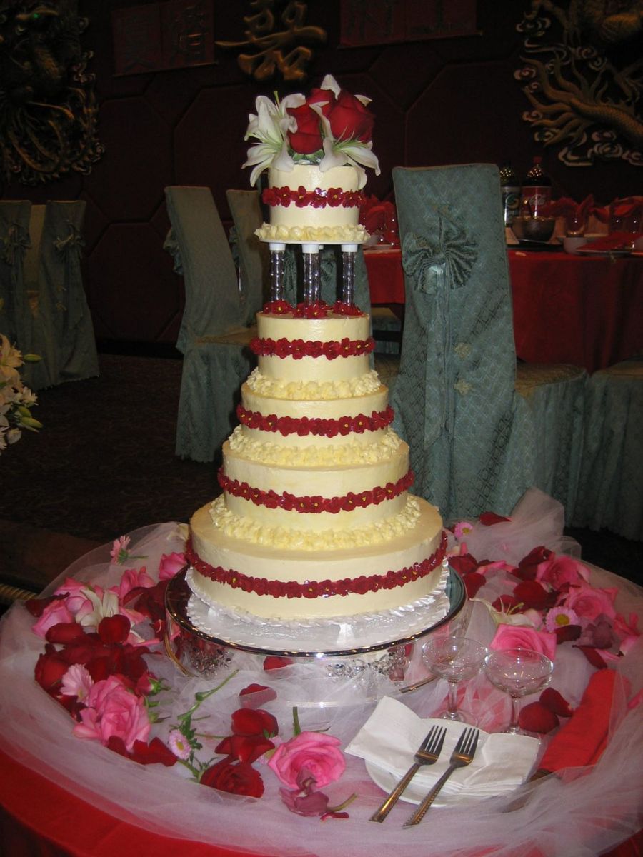 First Wedding Cake - CakeCentral.com