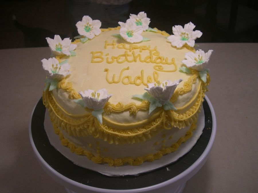 Easter Lily Birthday Cake - CakeCentral.com