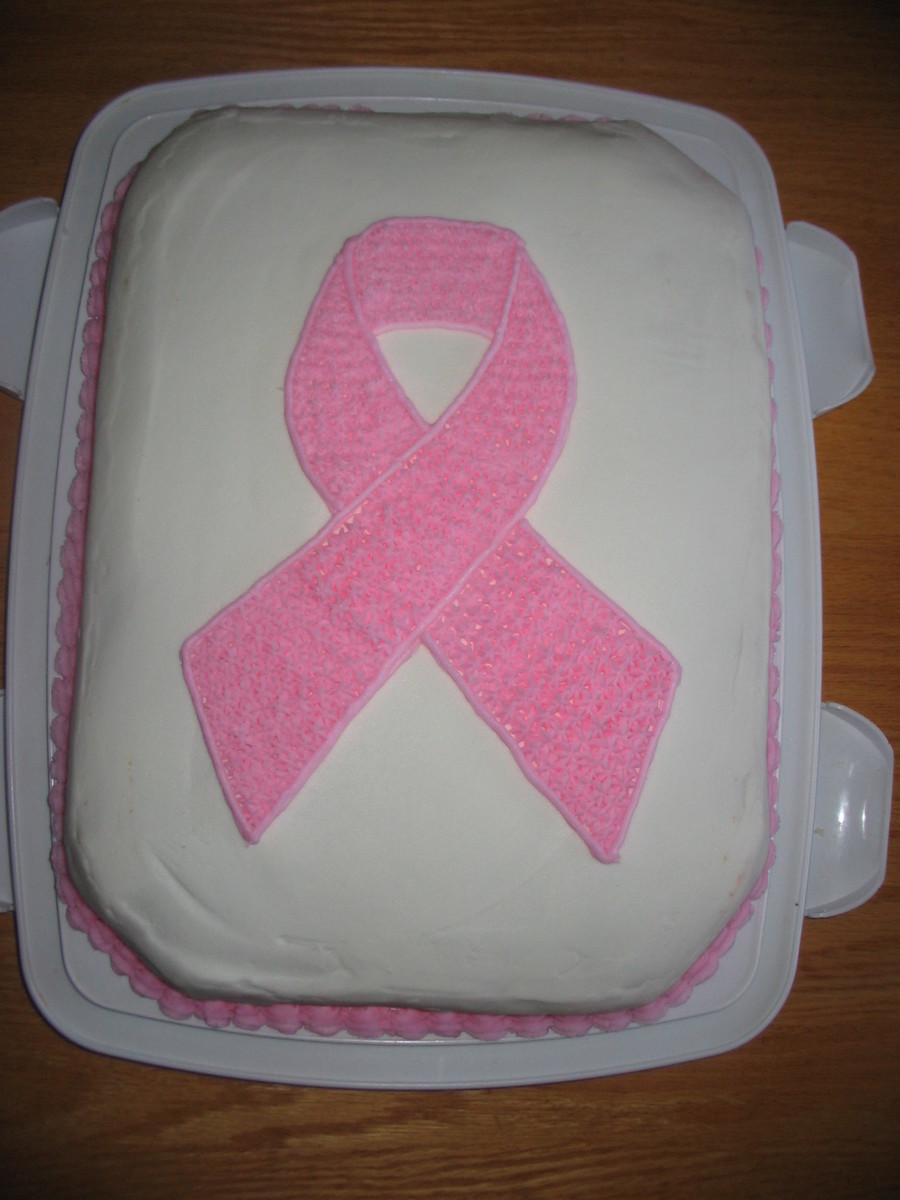 Pink Ribbon Cake - CakeCentral.com