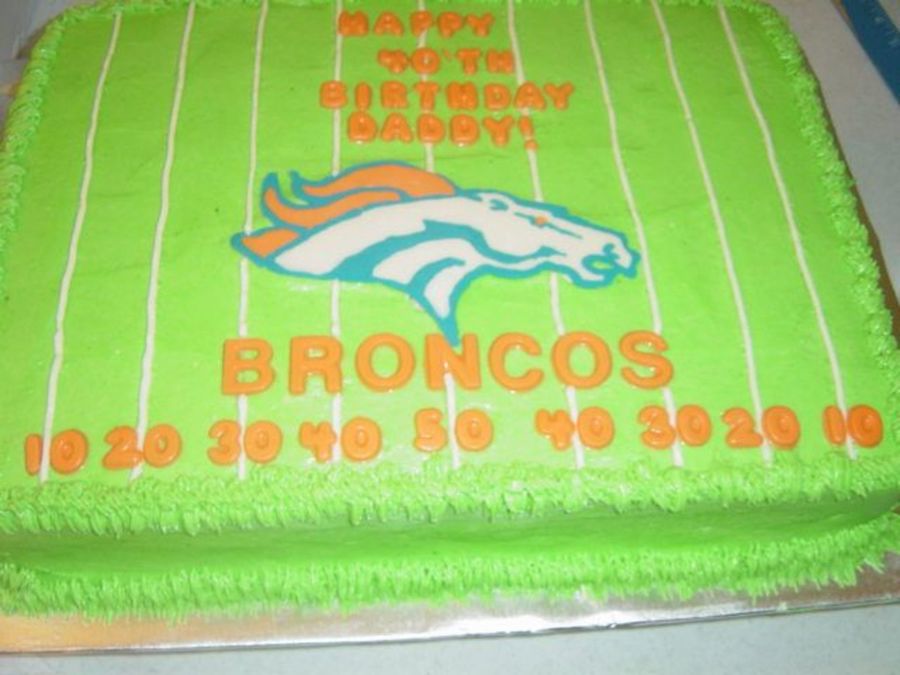 Broncos Cake - CakeCentral.com