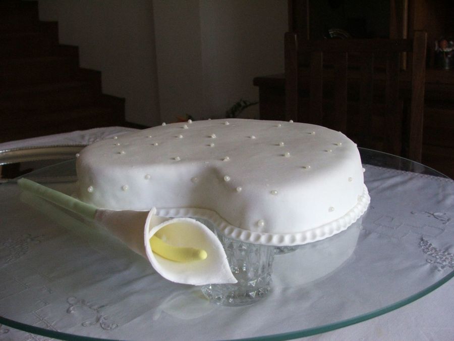Torta De Aniversario De Perla Con Calas - CakeCentral.com