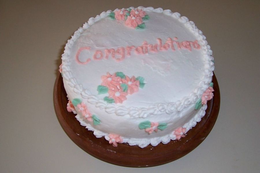 Grandma's Congrats Cake - CakeCentral.com