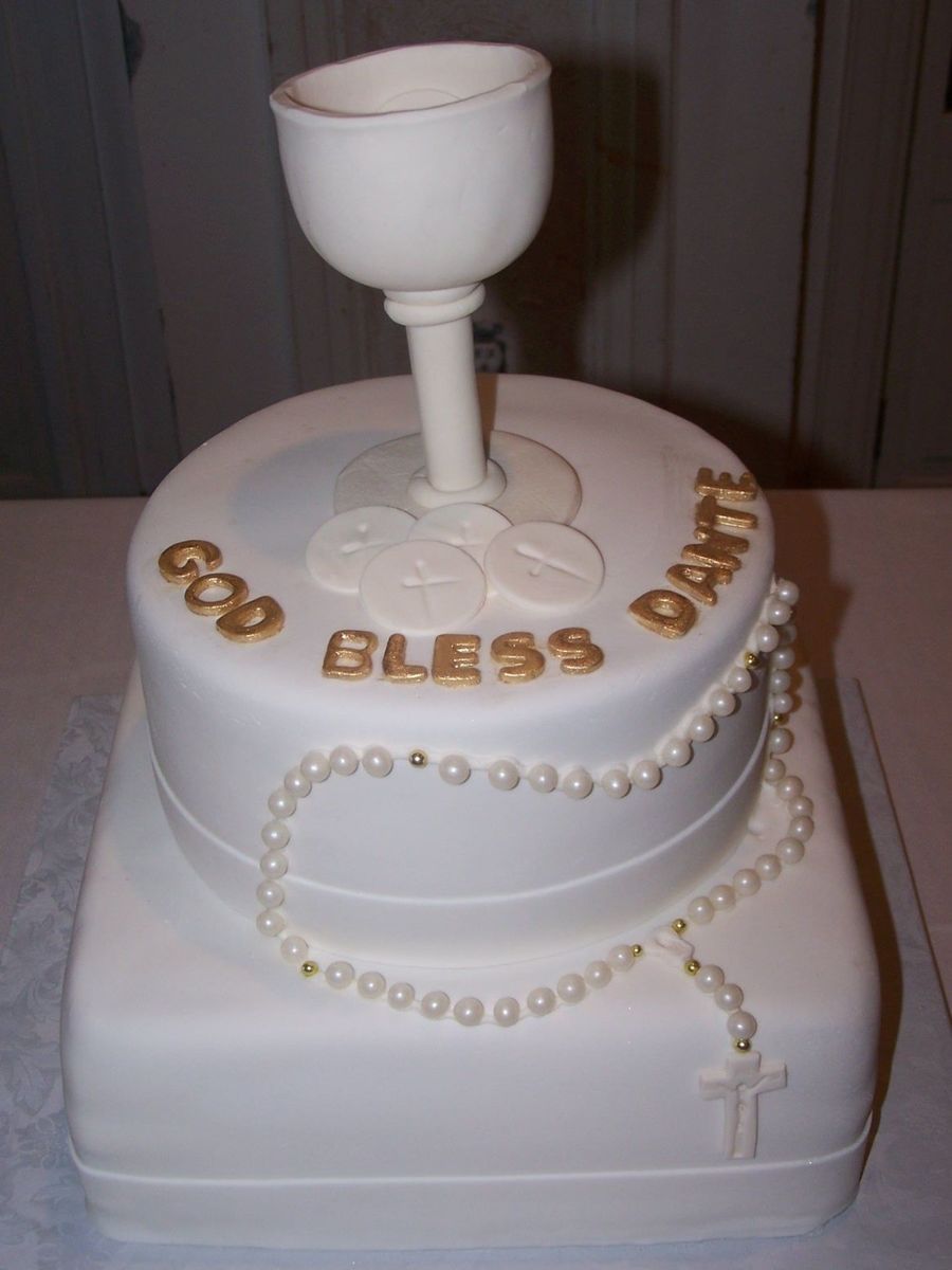 White Rosary Cake - CakeCentral.com