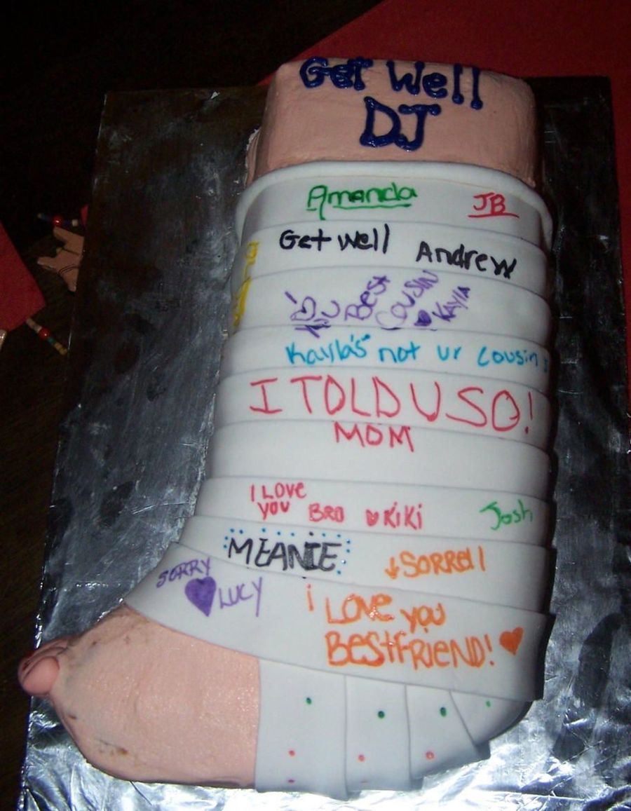 Broken Leg - CakeCentral.com