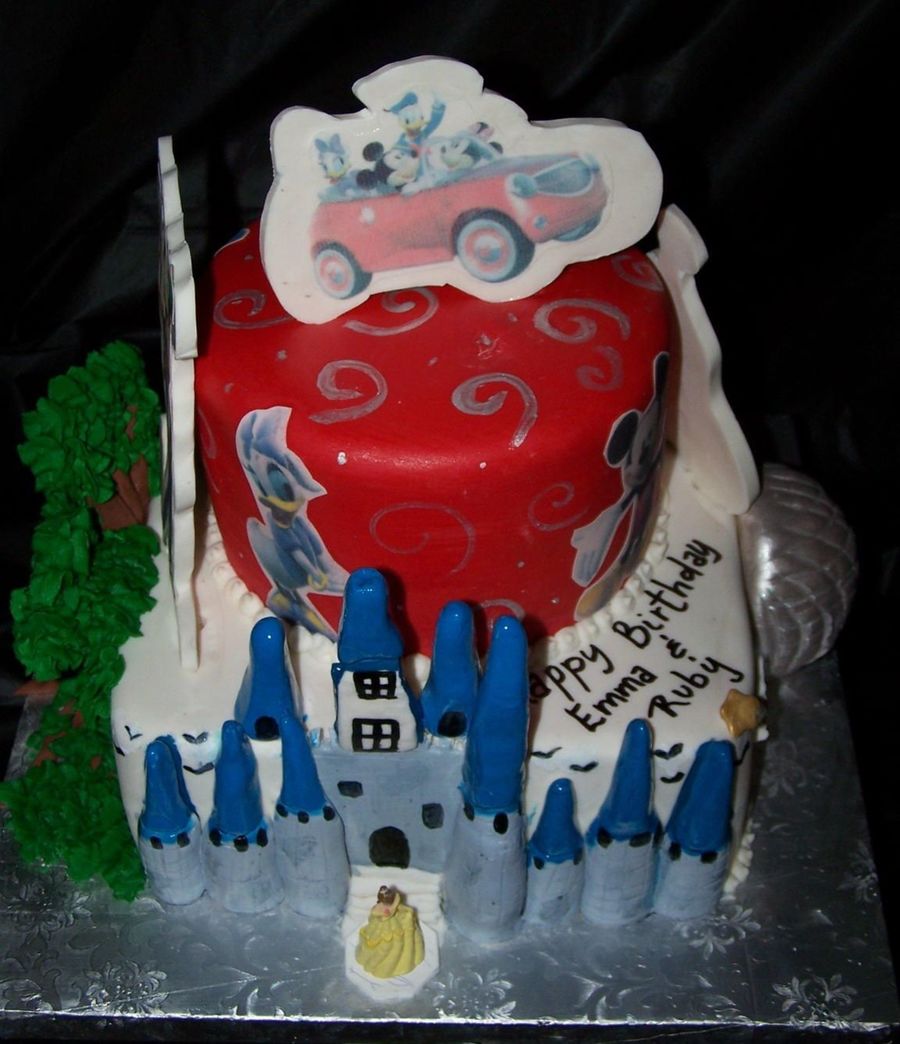 Disney Theme Park Cake - CakeCentral.com