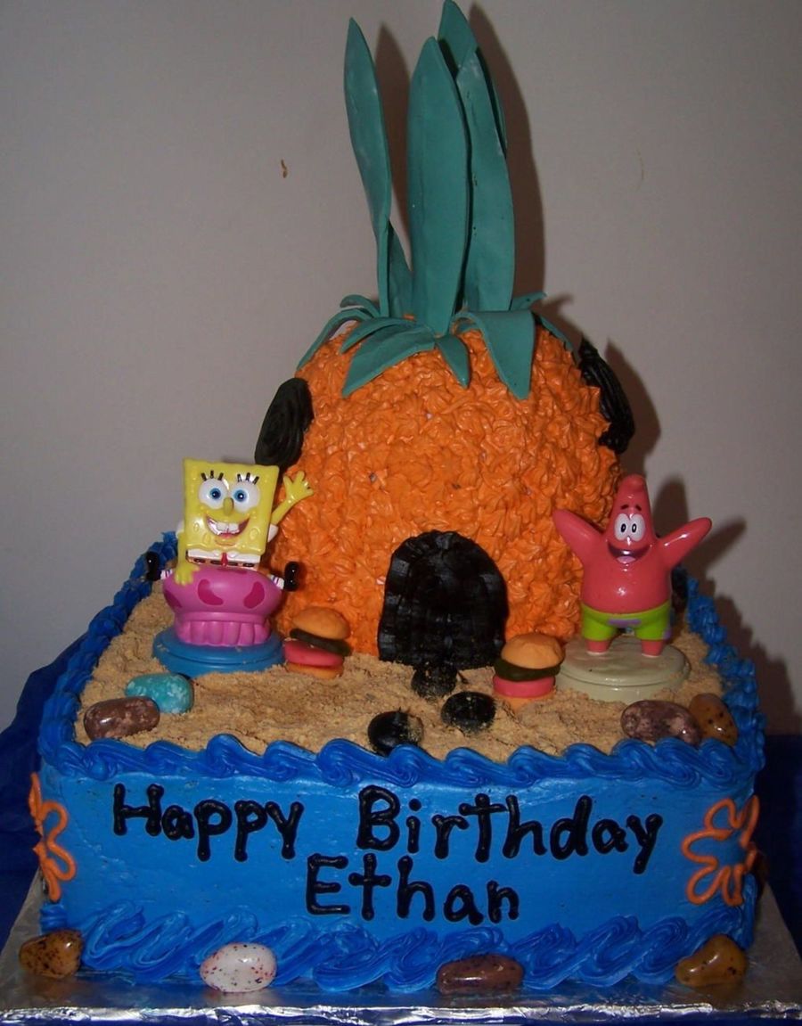 Spongebob And His House Full View - CakeCentral.com