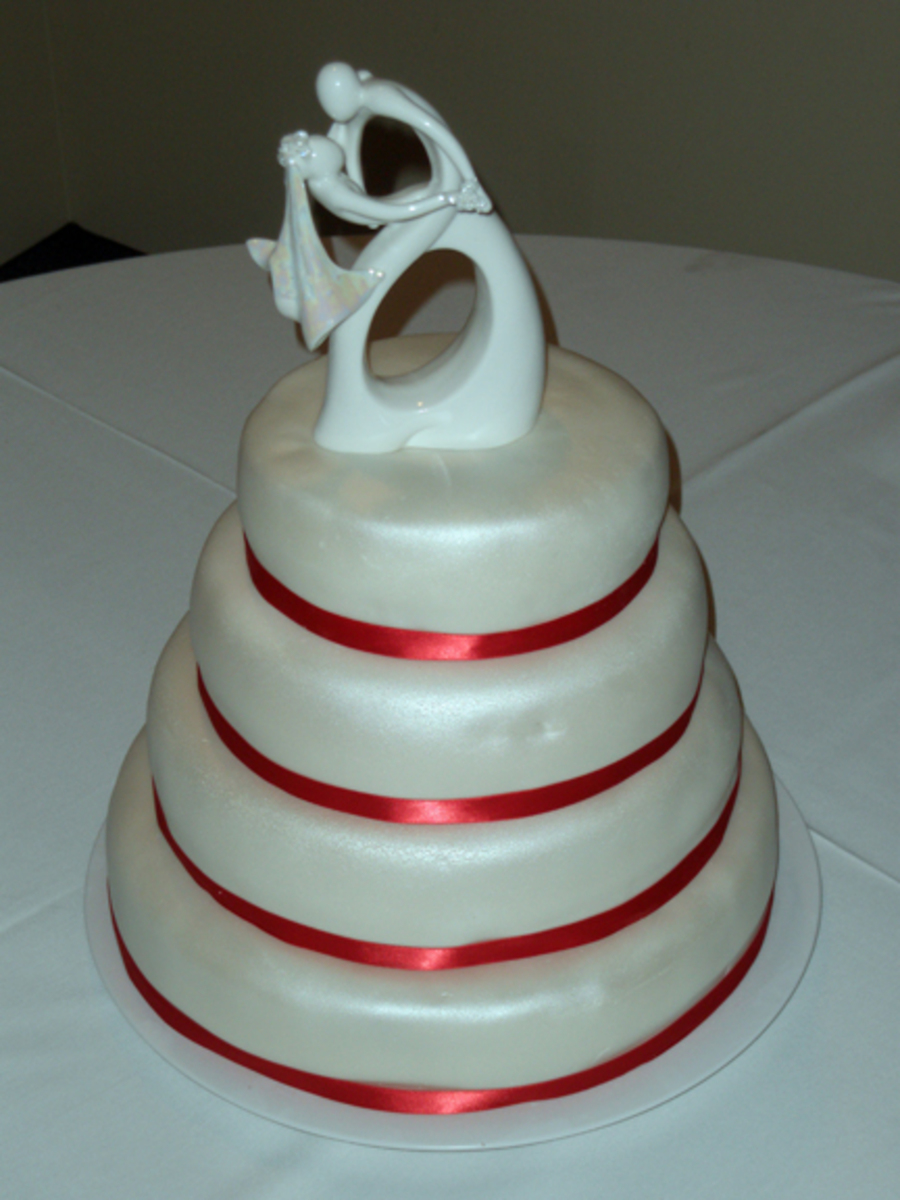 Shimmer Wedding Cake - CakeCentral.com